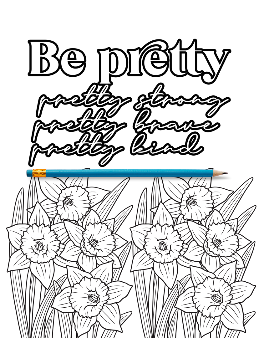 Authentic – Positive Quotes Coloring Book For Black Women - Paget Blue