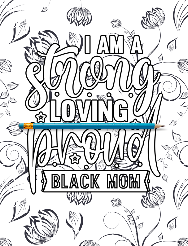 Authentic – Positive Quotes Coloring Book For Black Women - Paget Blue
