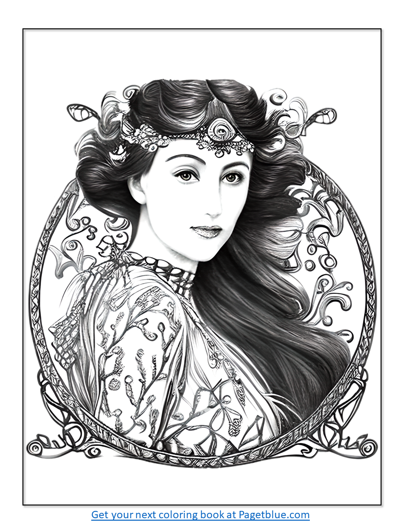 Free Digital Coloring Bundles - Paget Blue